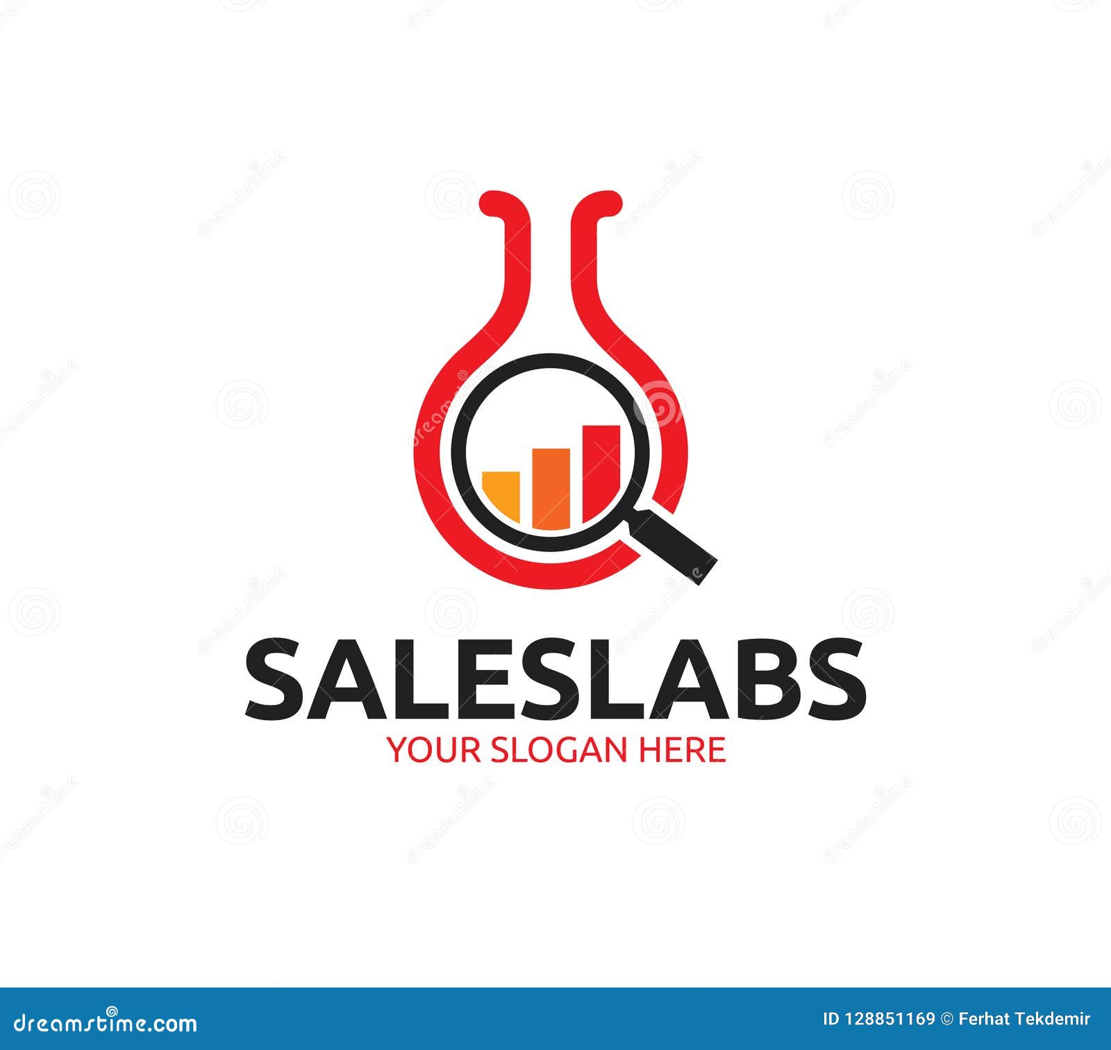 Sales Lab Logo stock vector. Illustration of digital - 128851169