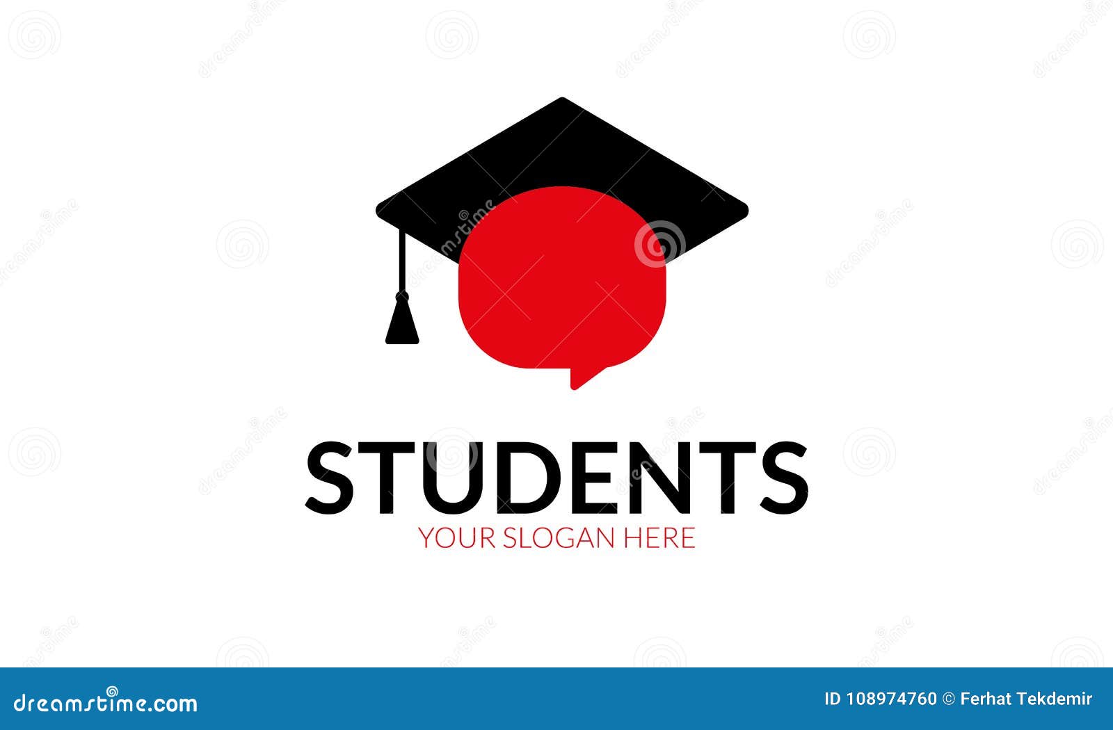 Students Logo Template stock illustration. Illustration of talk - 108974760