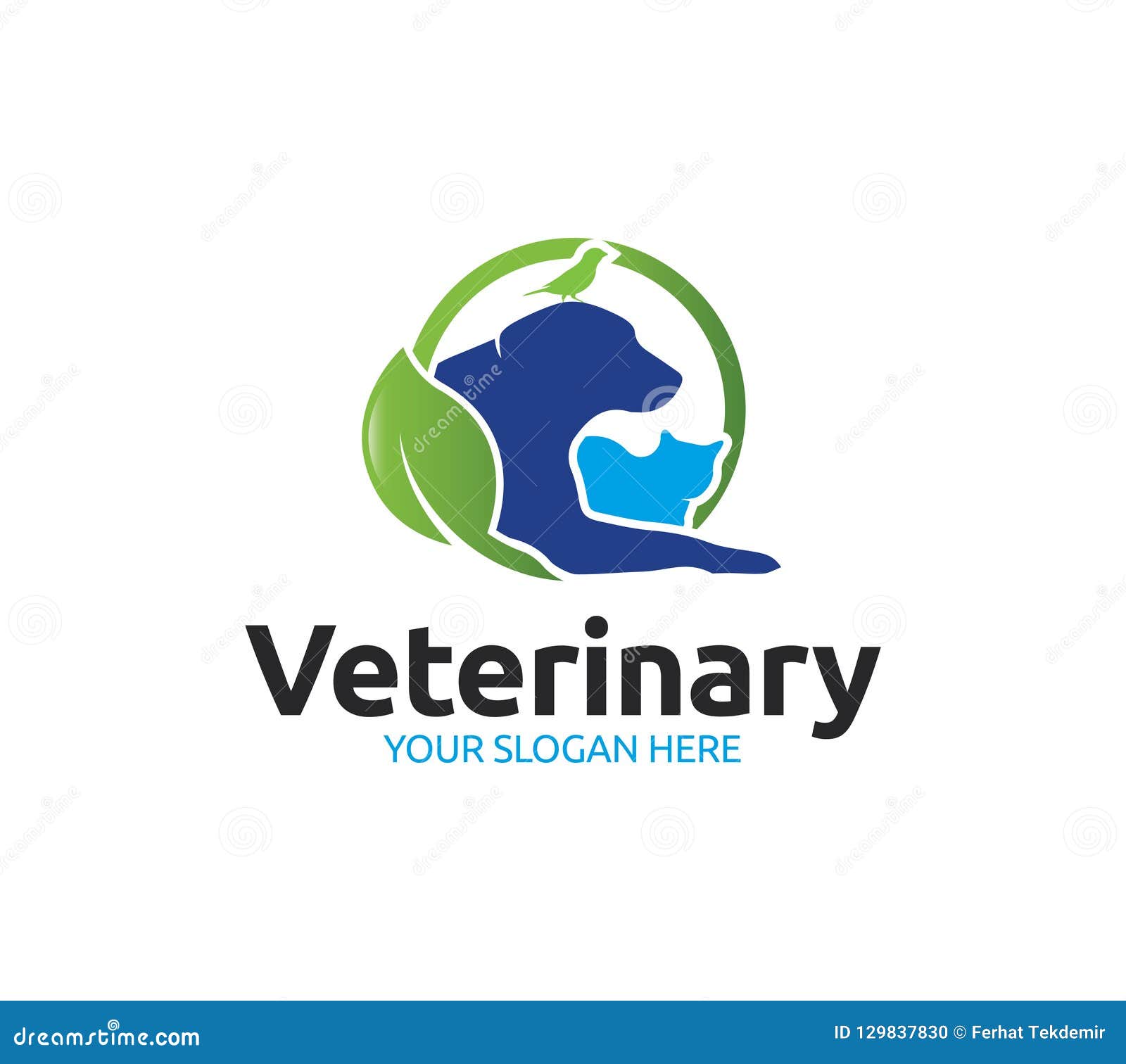 Veterinary Logo stock illustration. Illustration of corporate - 129837830