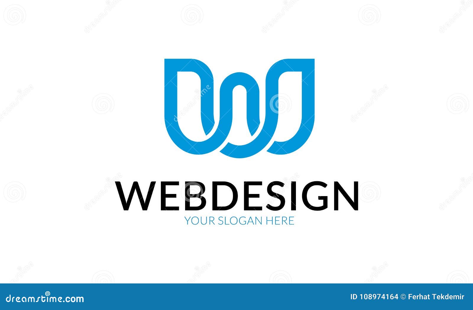 Web Design Logo Template stock vector. Illustration of logo - 108974164