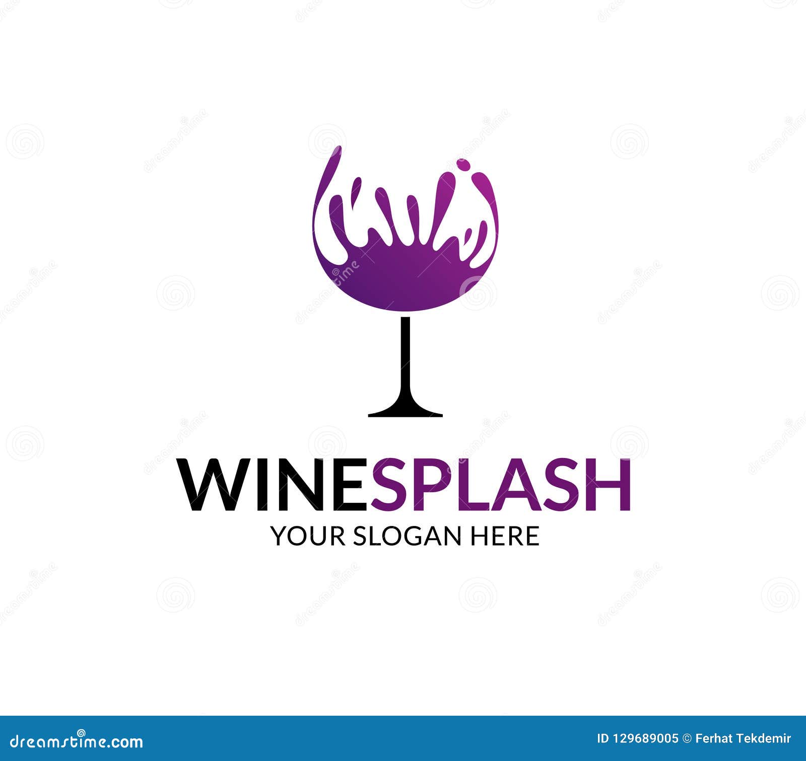 Wine Splash Logo stock illustration. Illustration of label - 129689005