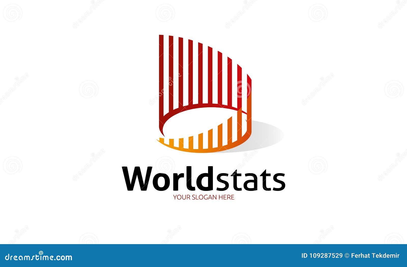 World Stats logo template stock illustration. Illustration of chart ...