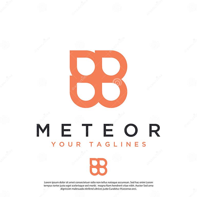 Minimalist Modern Meteor Logo Vector Stock Vector - Illustration of ...
