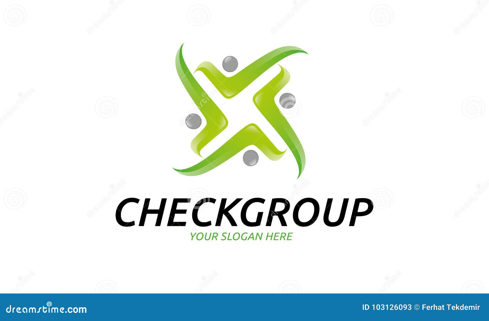 Check group logo template stock illustration. Illustration of tick ...