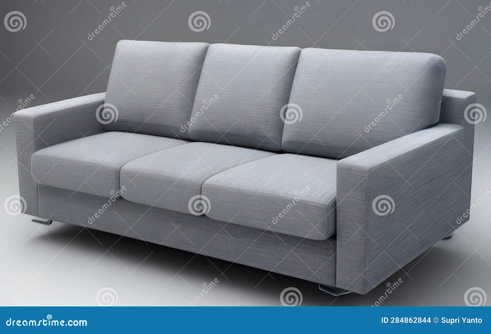 Minimalist Modern Sofa in the Empty Room Stock Illustration ...