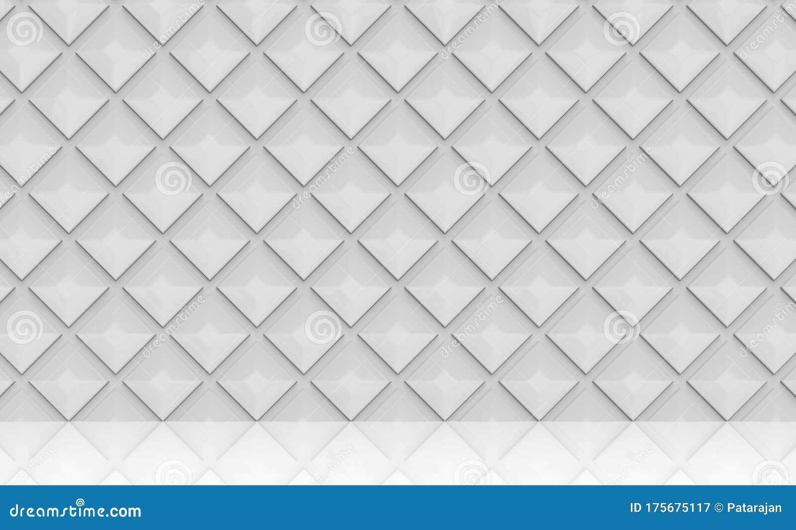 3d Rendering. Minimalist Modern Square Grid Pattern Ceramic Tiles Wall ...