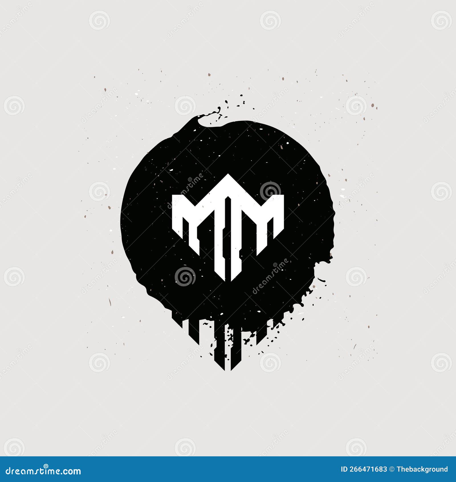 Minimalist Modern Stylish Logo, Post-apocalyptic Style. Abstract ...