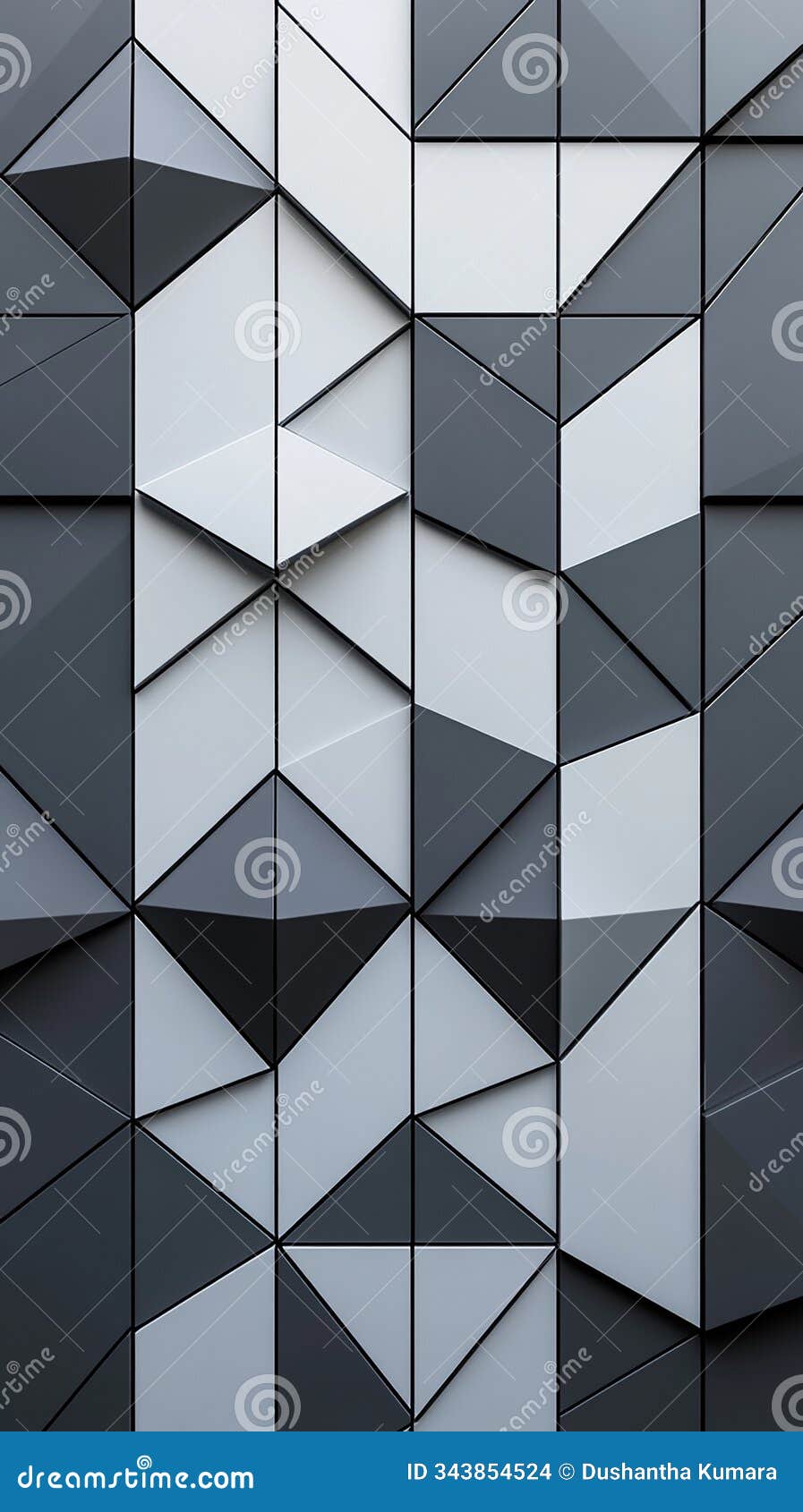 Minimalist Monochrome Triangle Design with Clean, Geometric Shapes ...