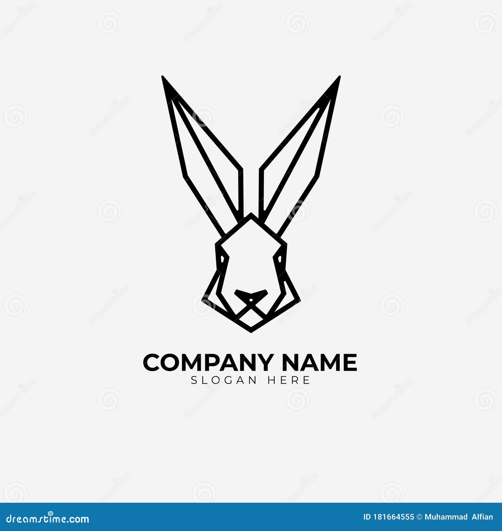 Minimalist Rabbit Illustration In Edward Gorey And Oliver Jeffers Style ...