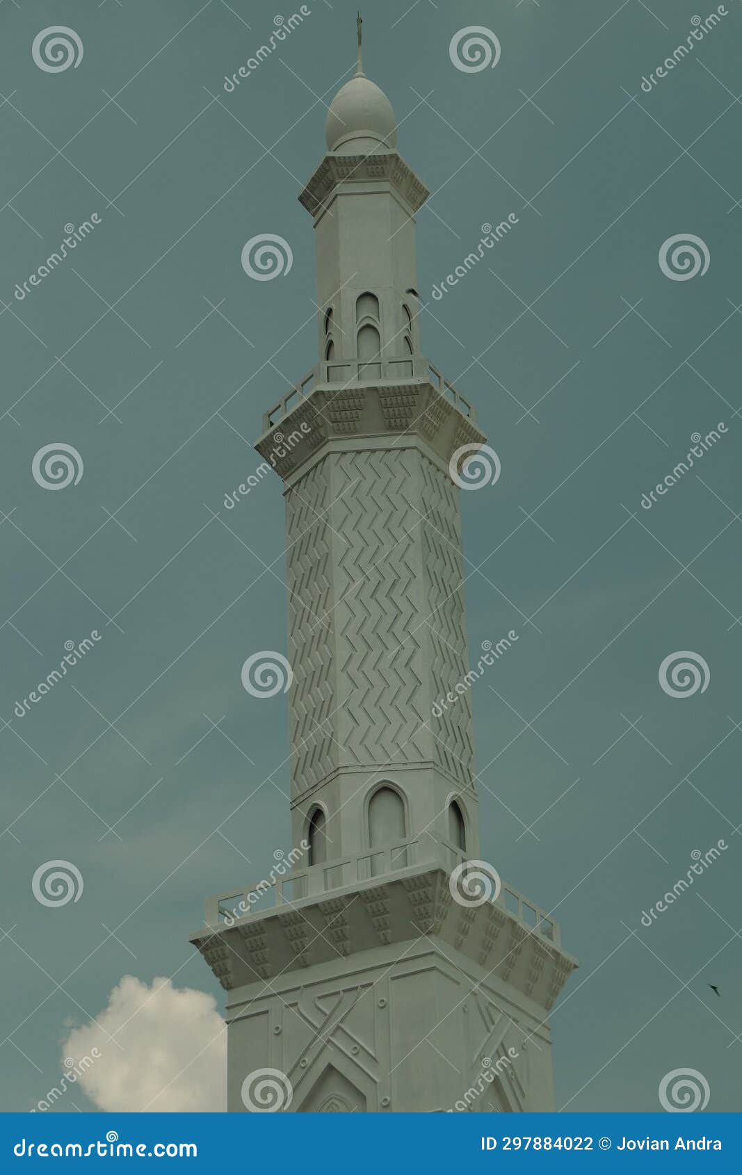 Minimalist mosque tower stock photo. Image of midday - 297884022