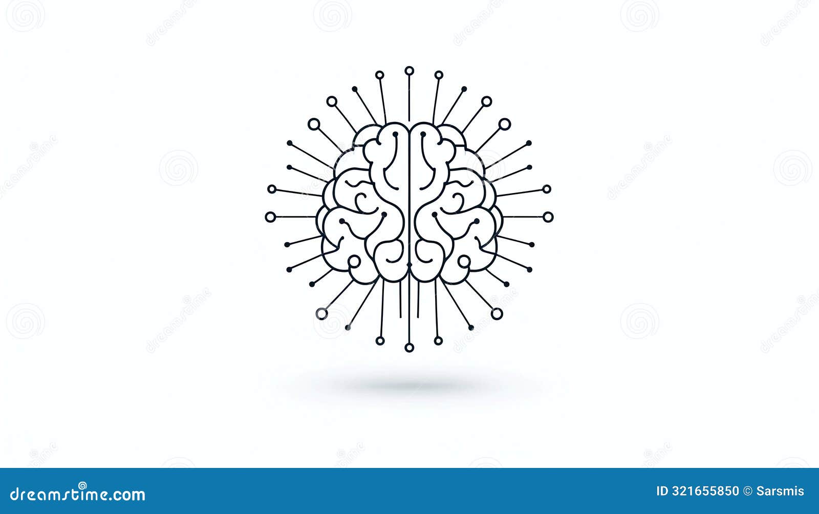 Minimalist Neural Network Brain Icon with Connected Nodes Symbolizing ... Minimalist Neural Network Brain Icon with Connected Nodes Symbolizing ...