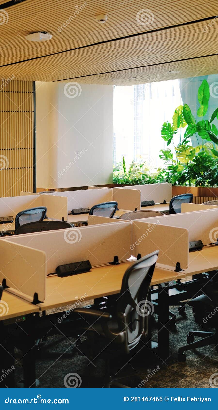 Minimalist Office Work Desk Set Up Stock Image - Image of desk ...