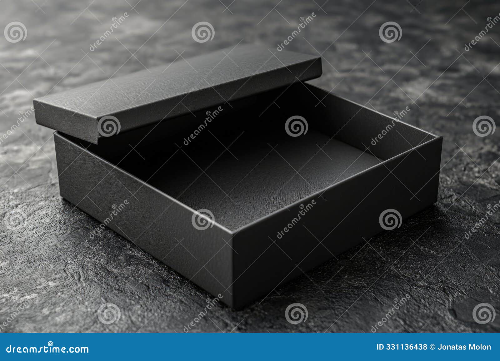 Minimalist Open Black Box with Empty Interior for Elegant Product ...