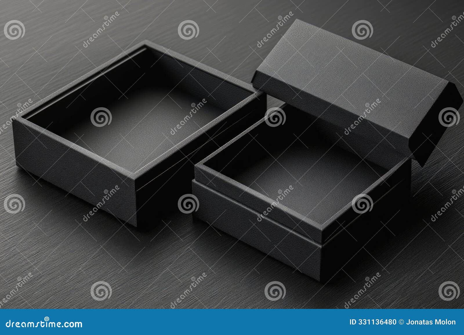Minimalist Open Black Box with Empty Interior for Elegant Product ...