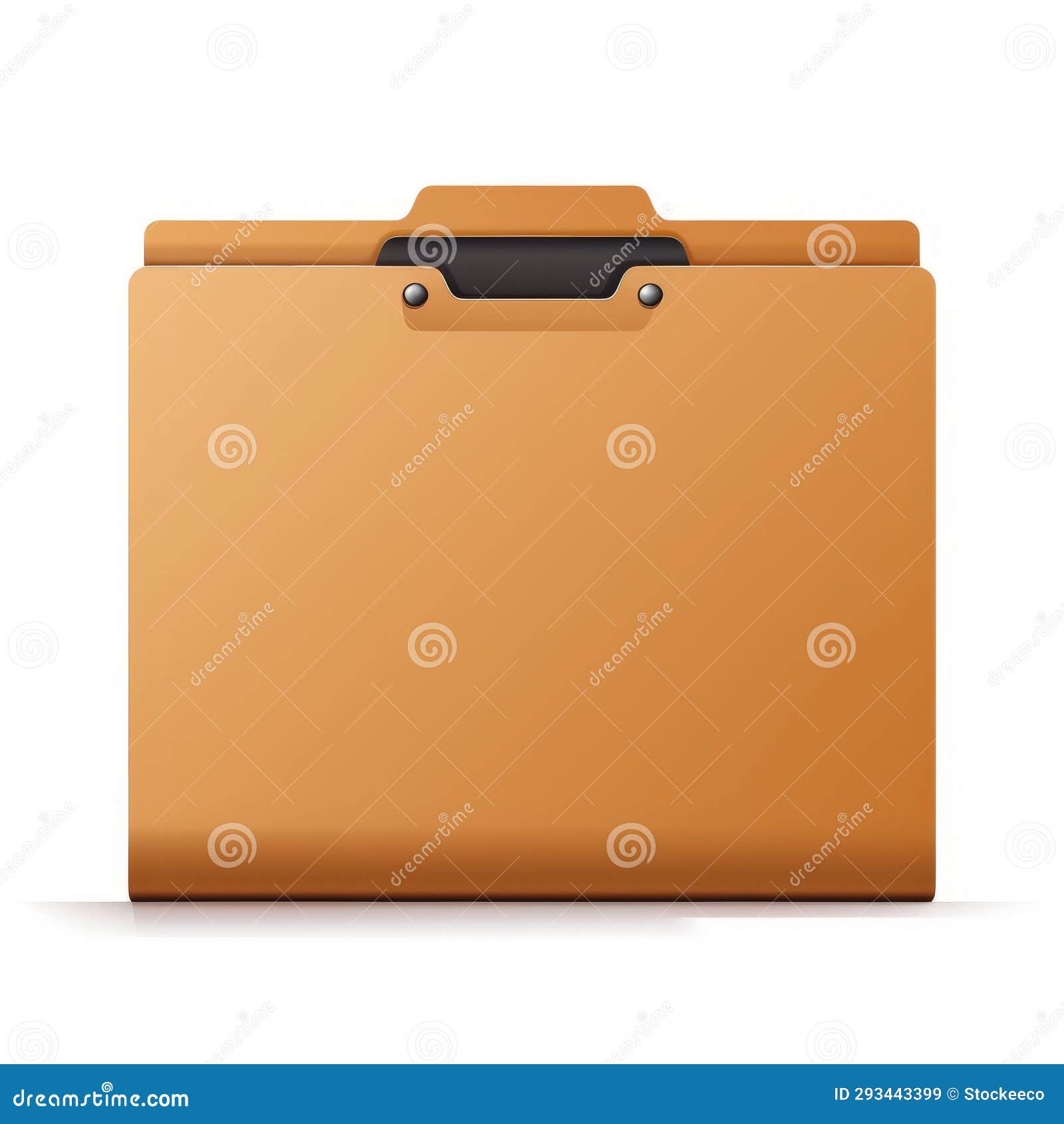 Minimalist Orange Folder with Lock - Vector Illustration Stock ...