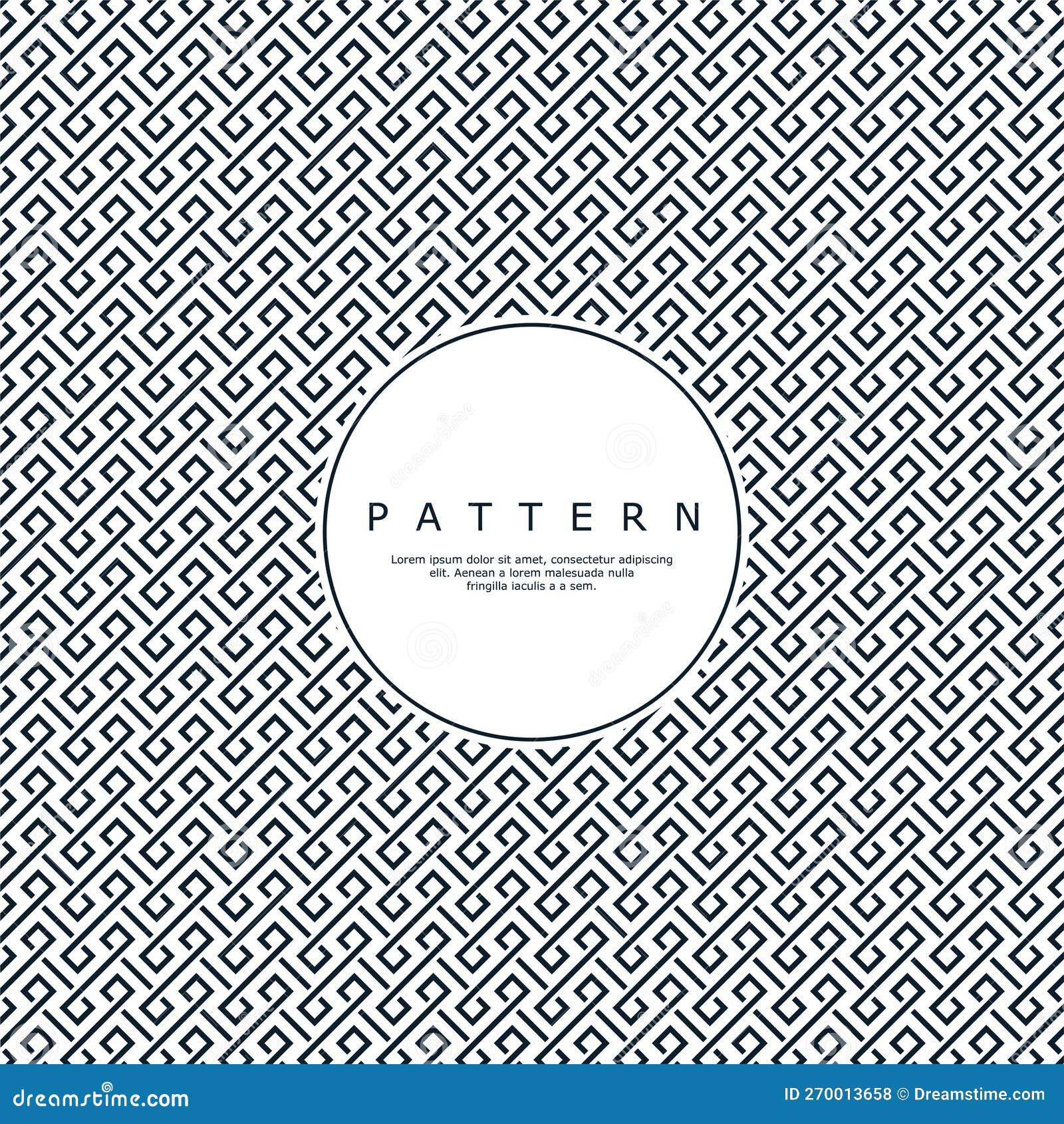 Minimalist Ornament Line Abstract Pattern. Simple Decorative Line ...