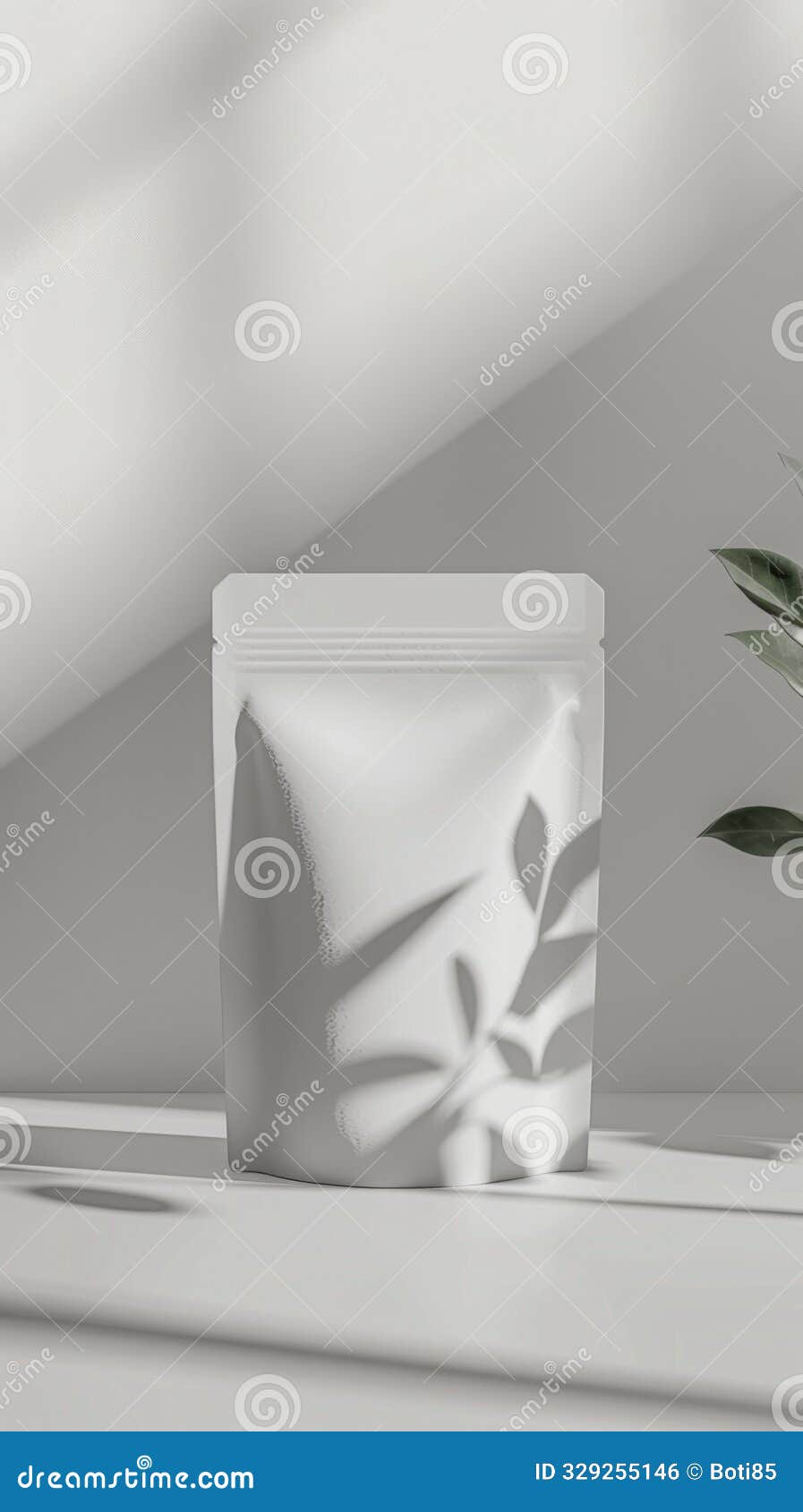 Minimalist Packaging Design With White Sachets Generative AI Stock ...