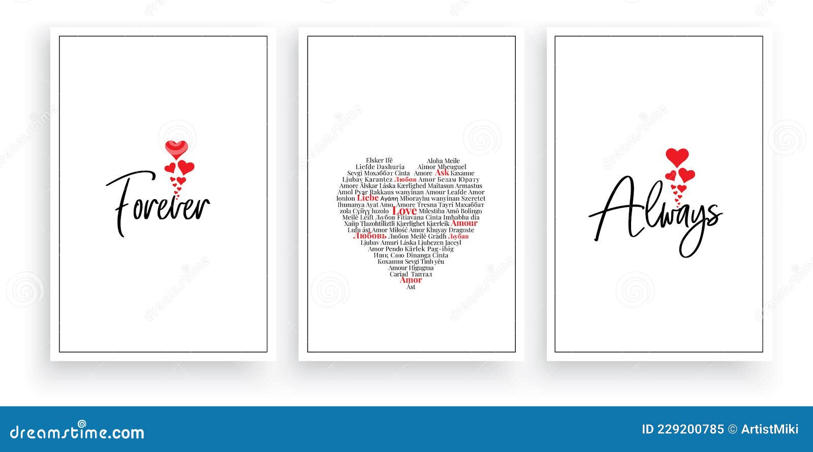 Forever and always, vector stock vector. Illustration of background ...