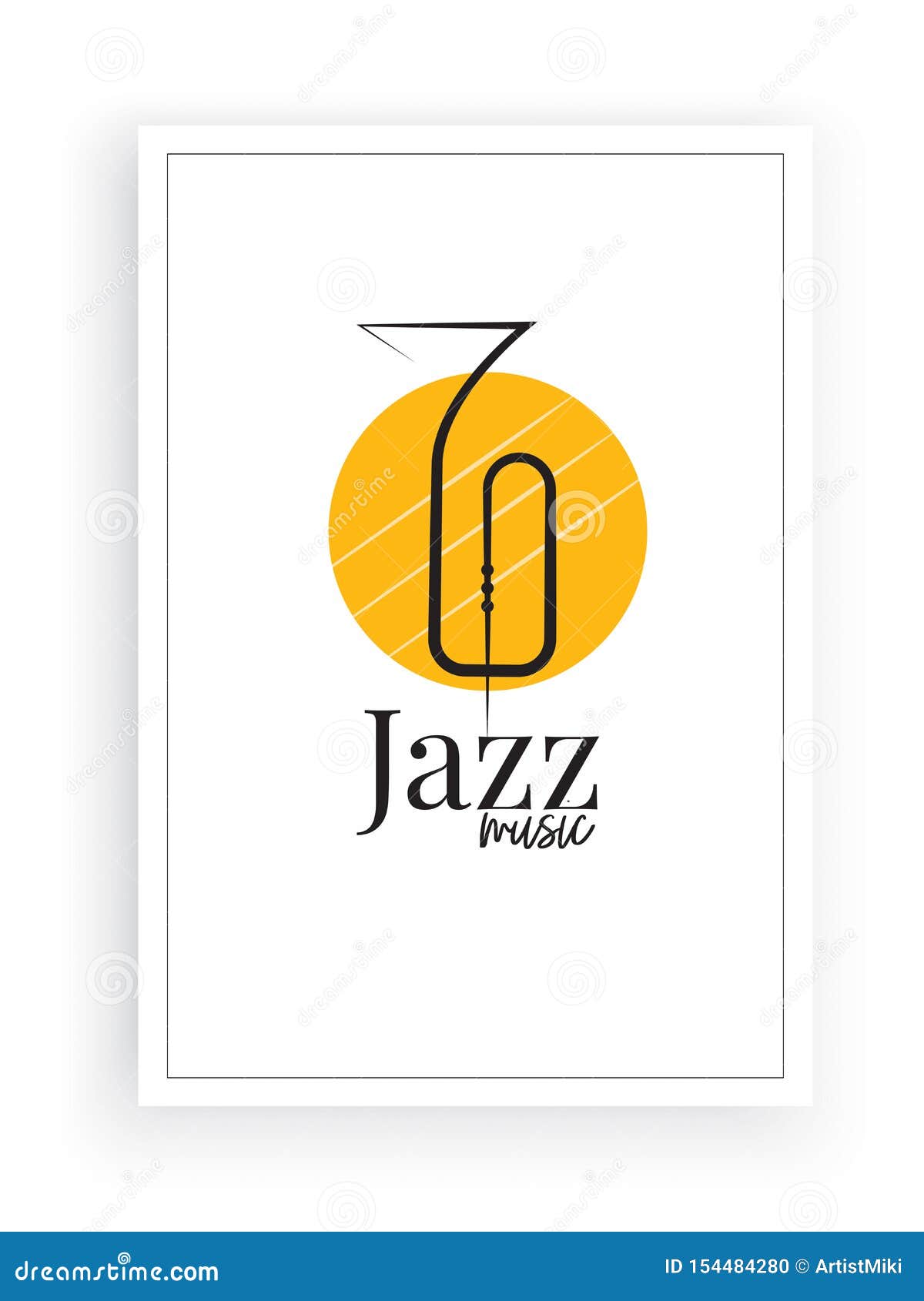 Jazz Music Icon Vector, Jazz Music Symbol Illustration, Isolated on ...