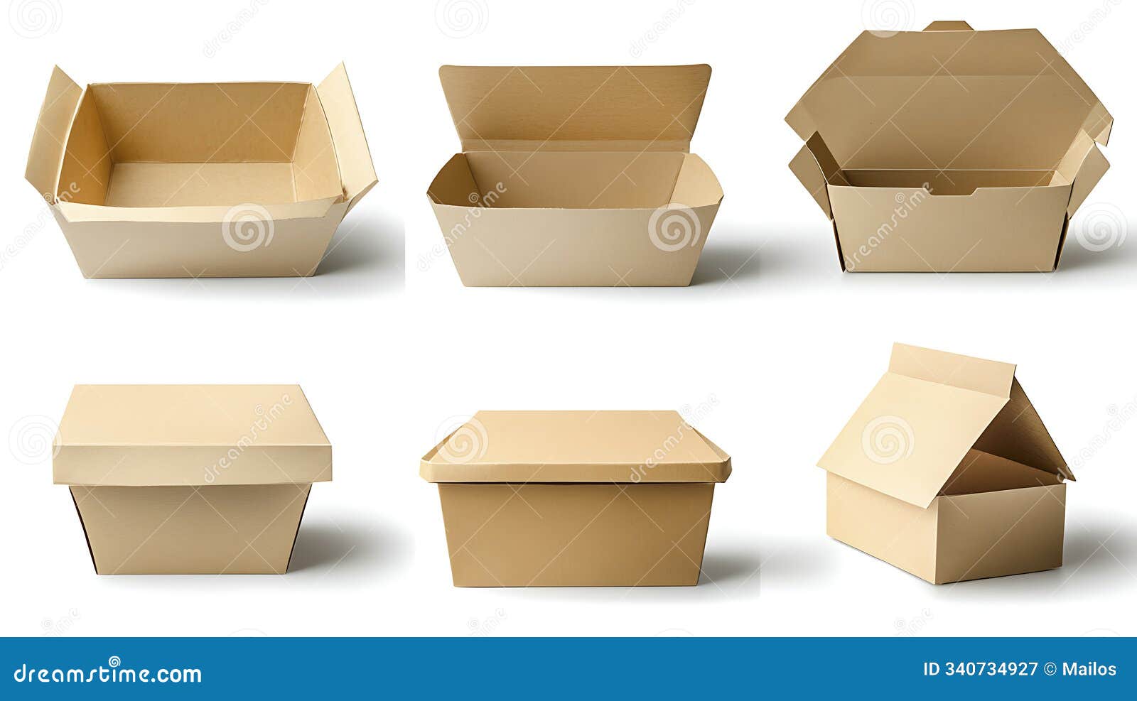 Minimalist Paper Containers on a Clean White Backdrop Highlighting ...