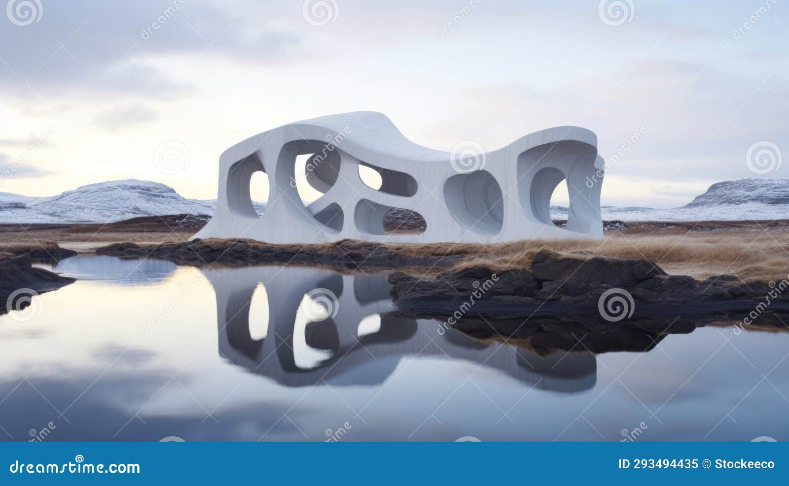 Minimalist Parametric Architecture with Soft Colored Installations in ...