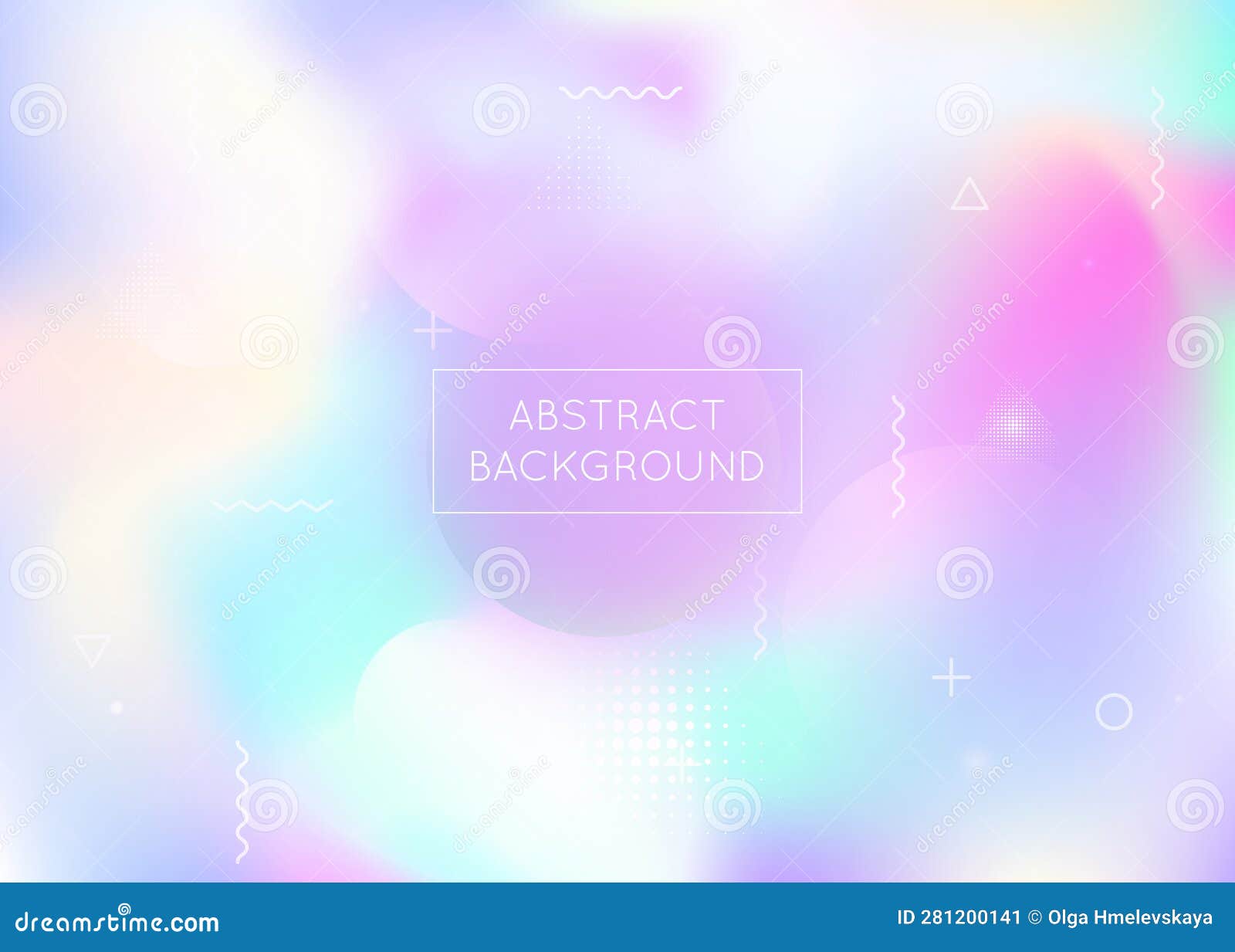 Minimalist Pattern. Blue Shiny Shape. Abstract Design Stock Vector ...