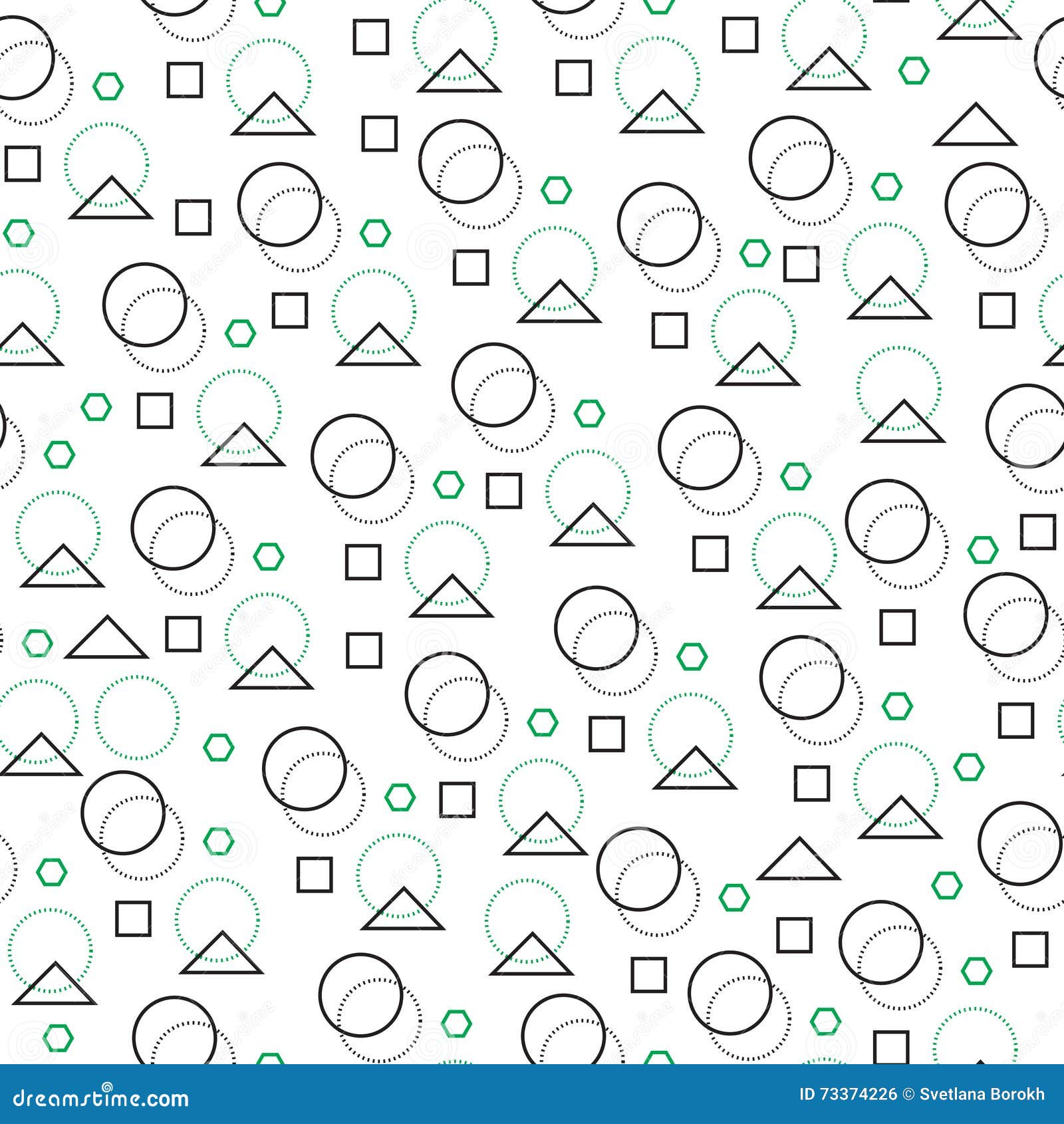 Minimalist Pattern with Geometric Shapes. Stock Vector - Illustration ...