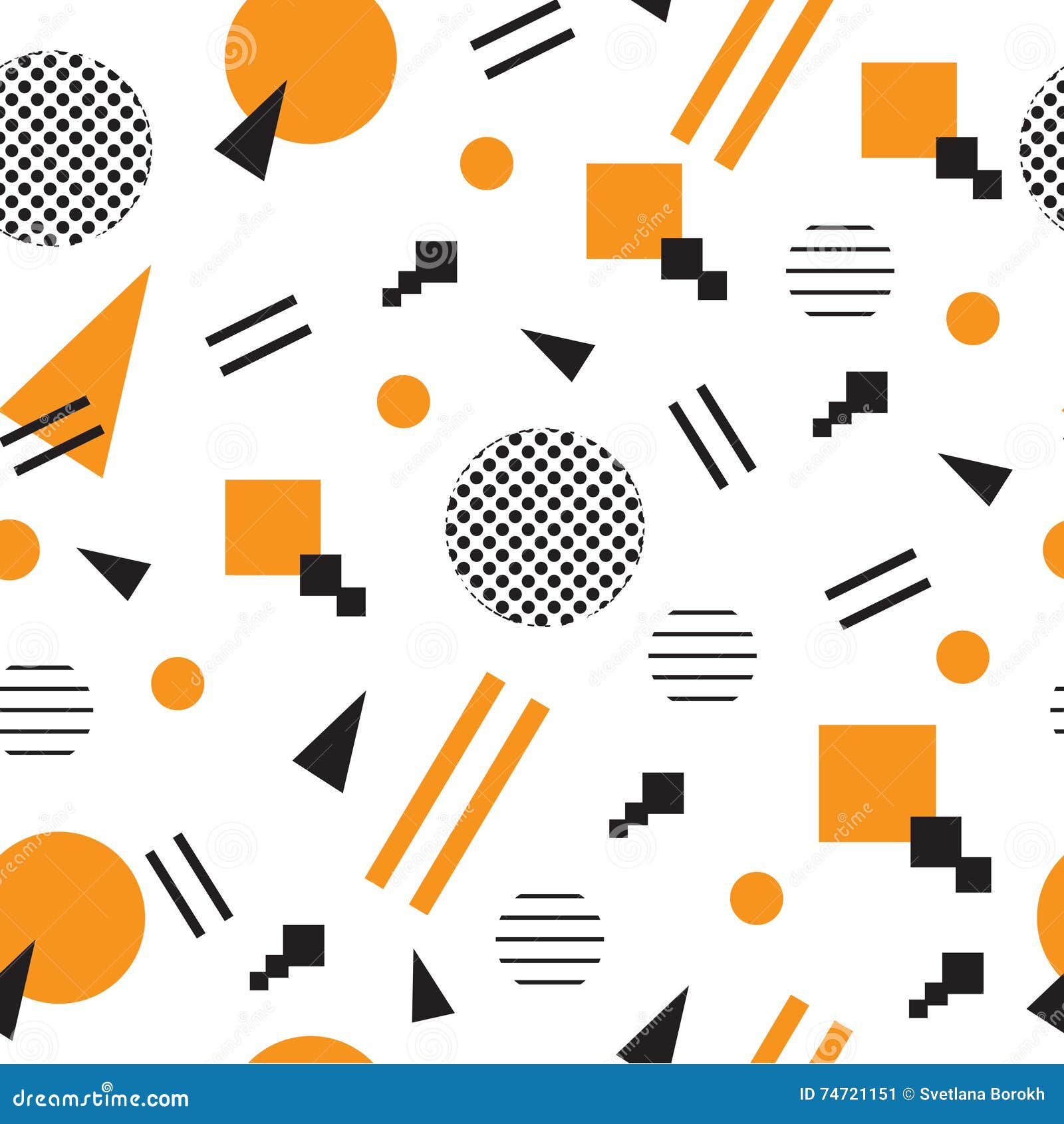 Minimalist Pattern with Geometric Shapes. Modern Background. Hipster ...