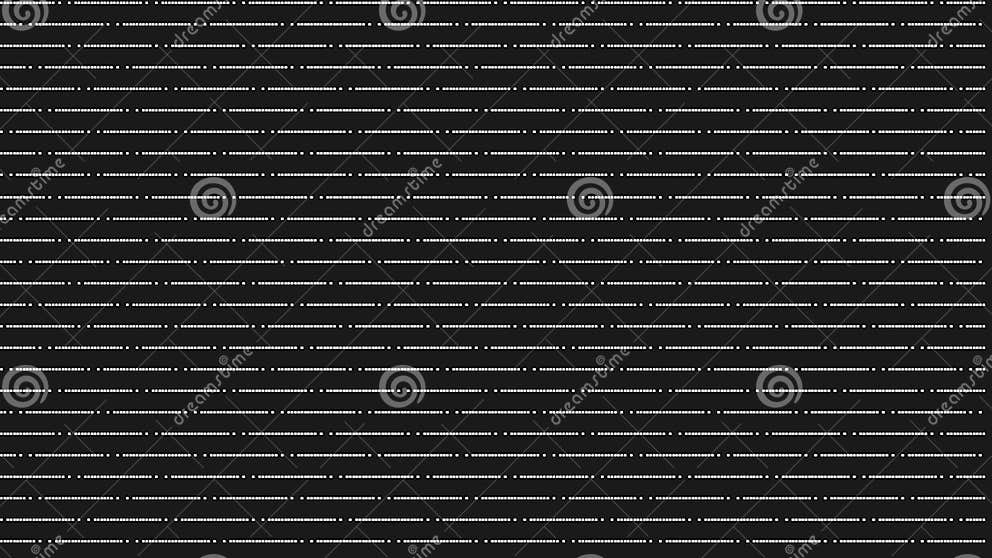 Minimalist Pattern of White Horizontal Lines on Black. Uniform Black ...