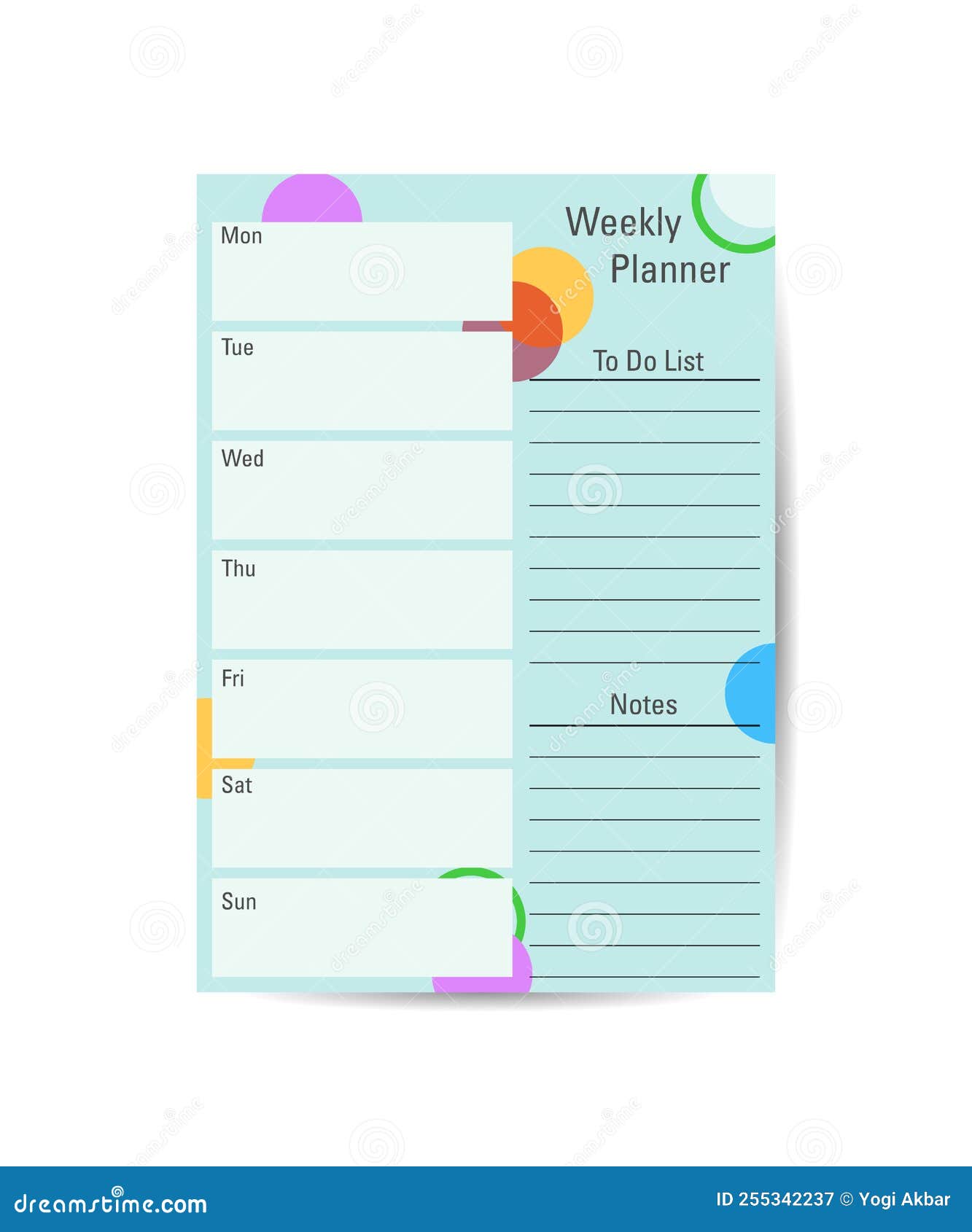 Minimalist Planner Page. Life Planner, Weekly and Day Organizer or ...