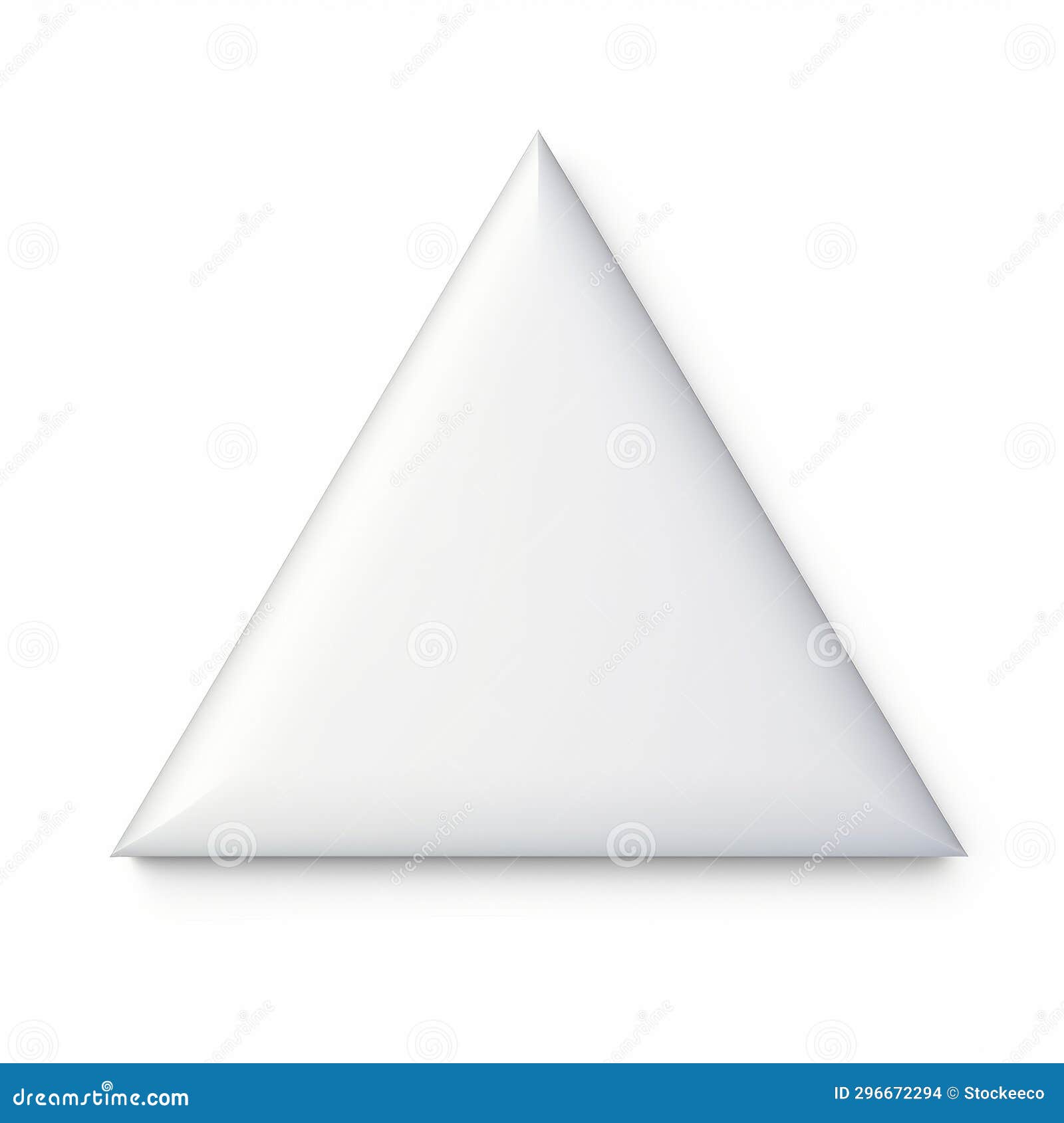 Minimalist Plastic Triangle Sleek and Precise Illustration Stock ...