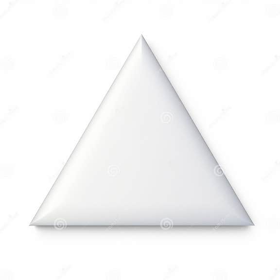 Minimalist Plastic Triangle Sleek and Precise Illustration Stock ...