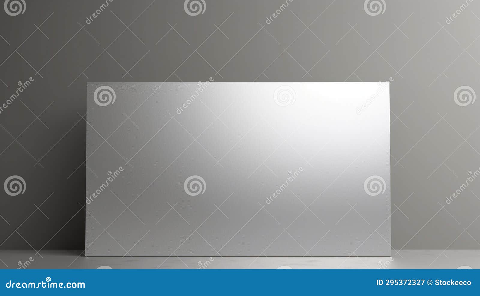 Minimalist Rectangular Mirror on Grey Background Stock Illustration ...