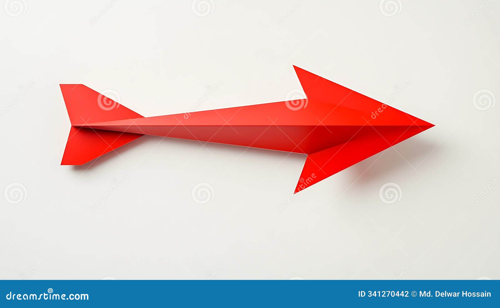 Minimalist Red Arrow Design Symbolizing Direction, Progress, and ...