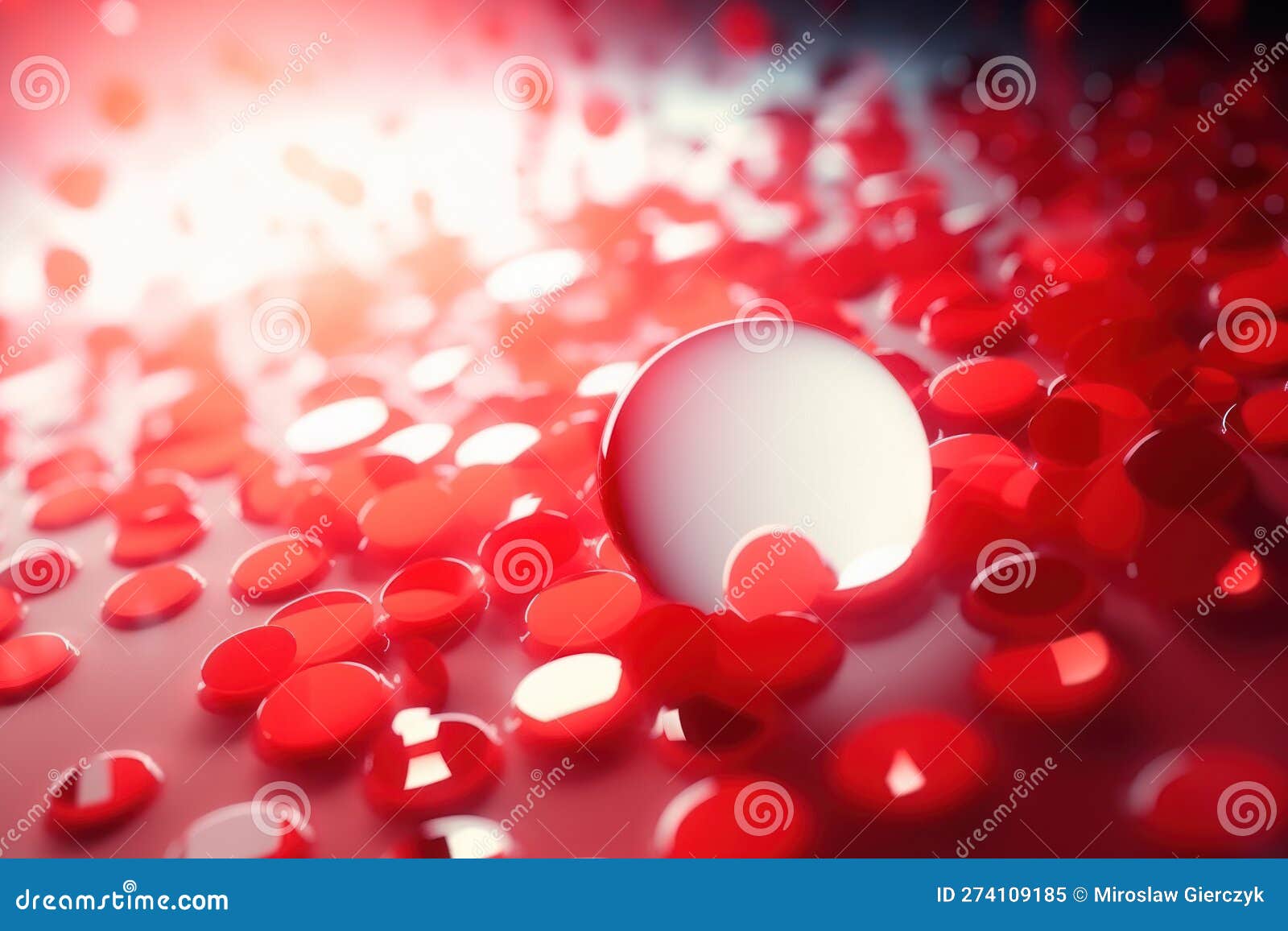 Minimalist Red and White Dots Background Stock Illustration ...
