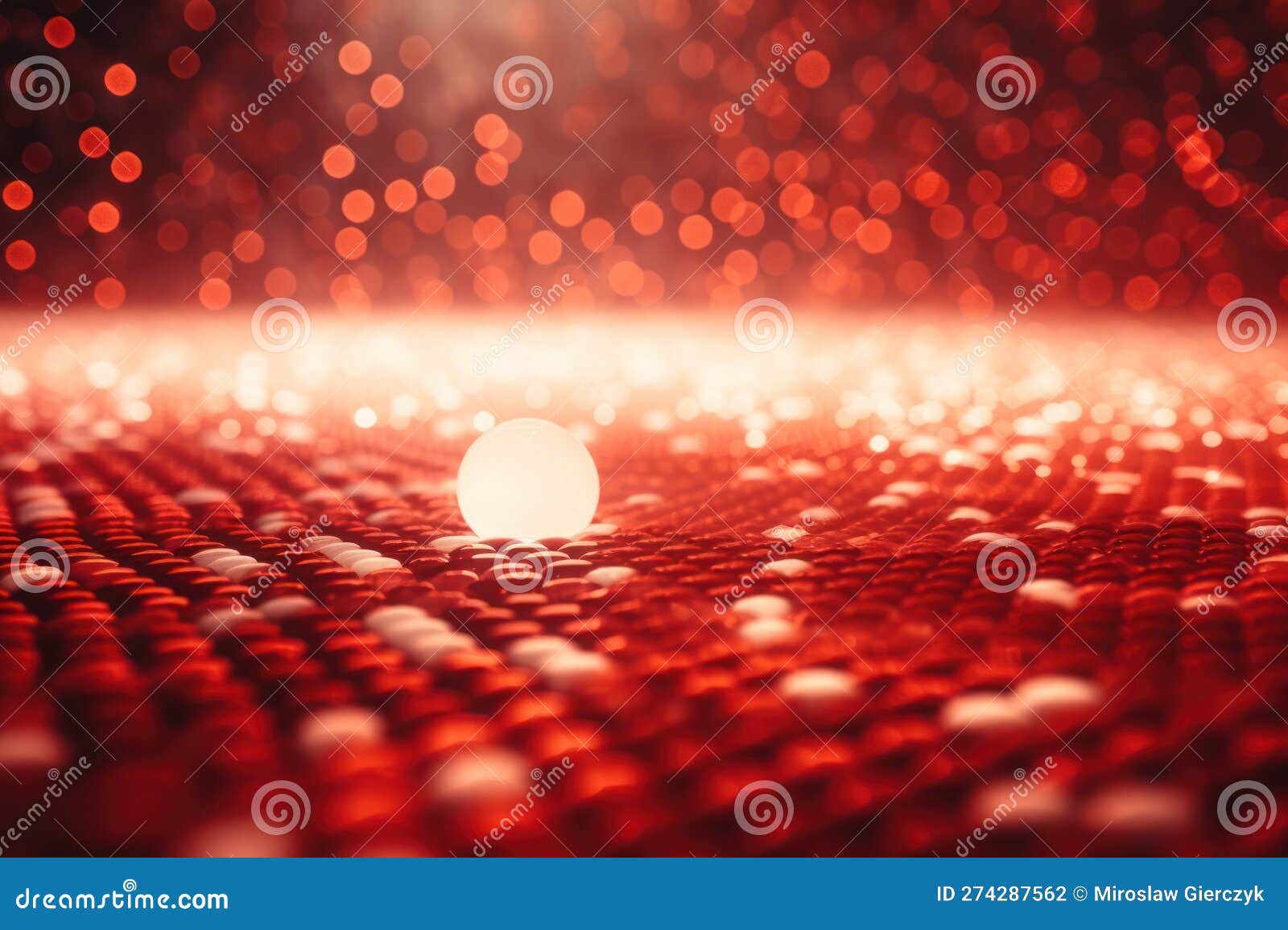 Minimalist Red and White Dots Background Stock Illustration ...