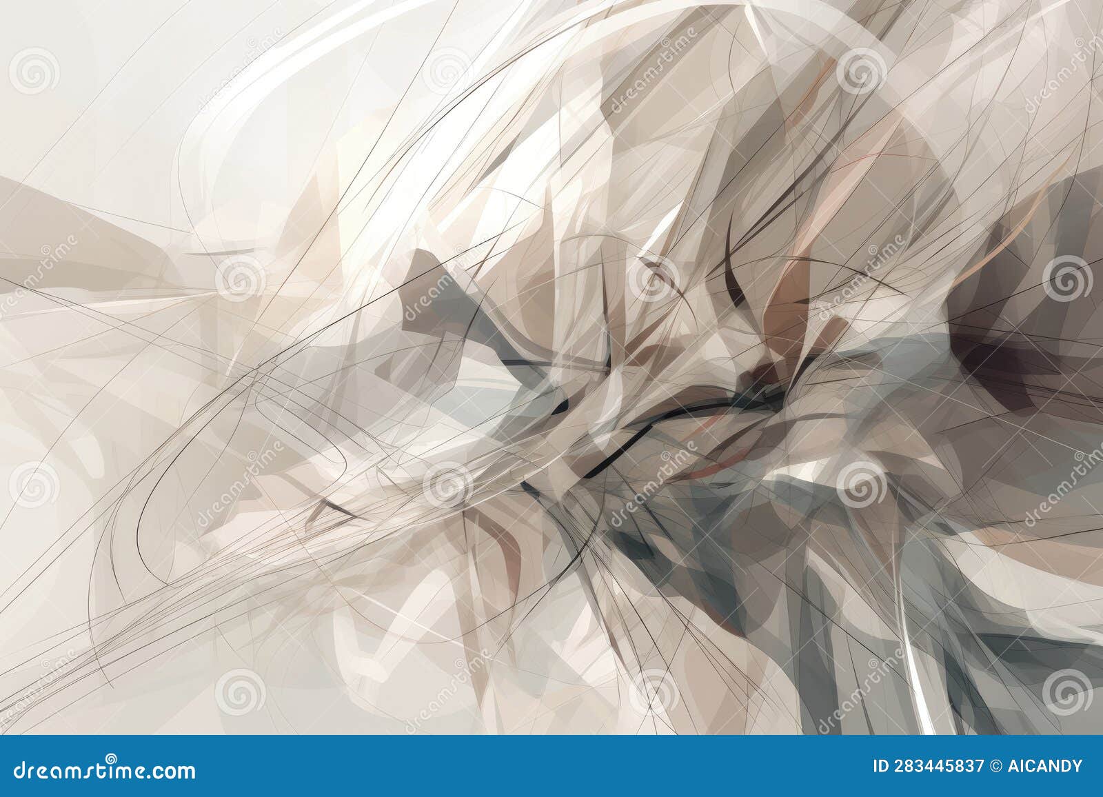 Minimalist and Refined Composition of Scribbled Lines and Shapes ...