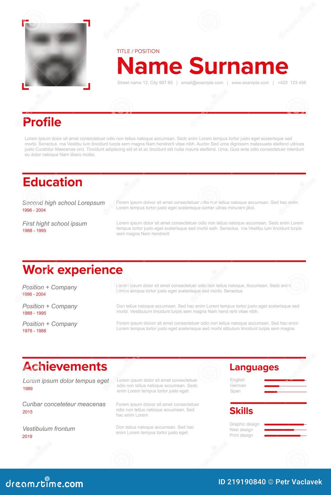 Achievements, Profile, Avatar, Portfolio, Social Media, Certificate ...