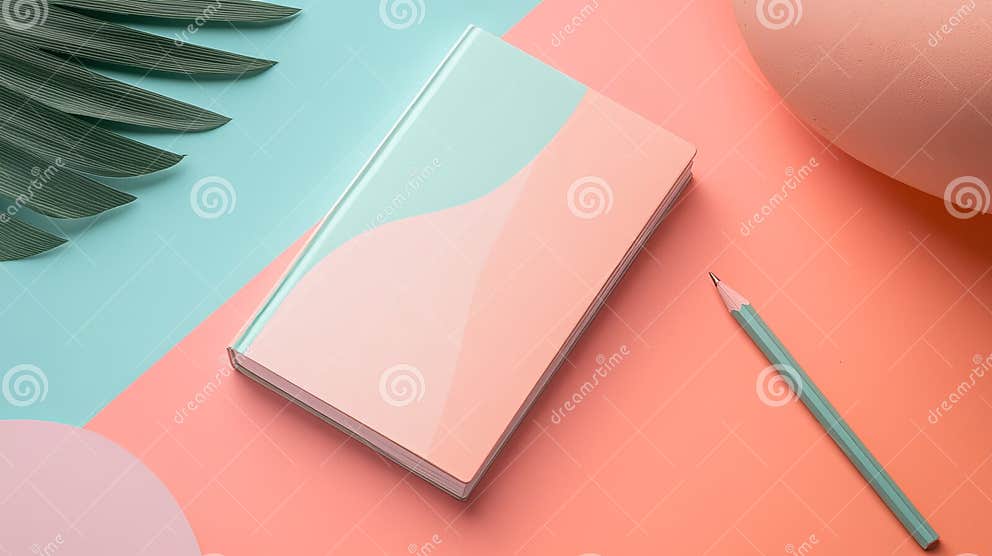 A Minimalist Reusable Notebook Styled with Subtle Patterns on a Pastel ...