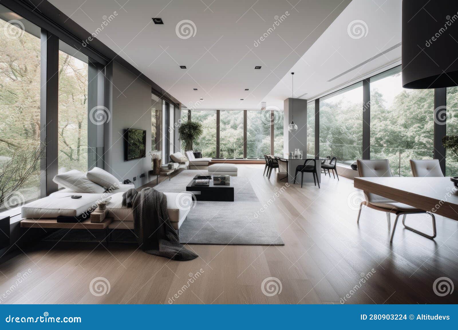 Minimalist Room with Uncluttered Floor, Walls, and Ceiling Stock ...