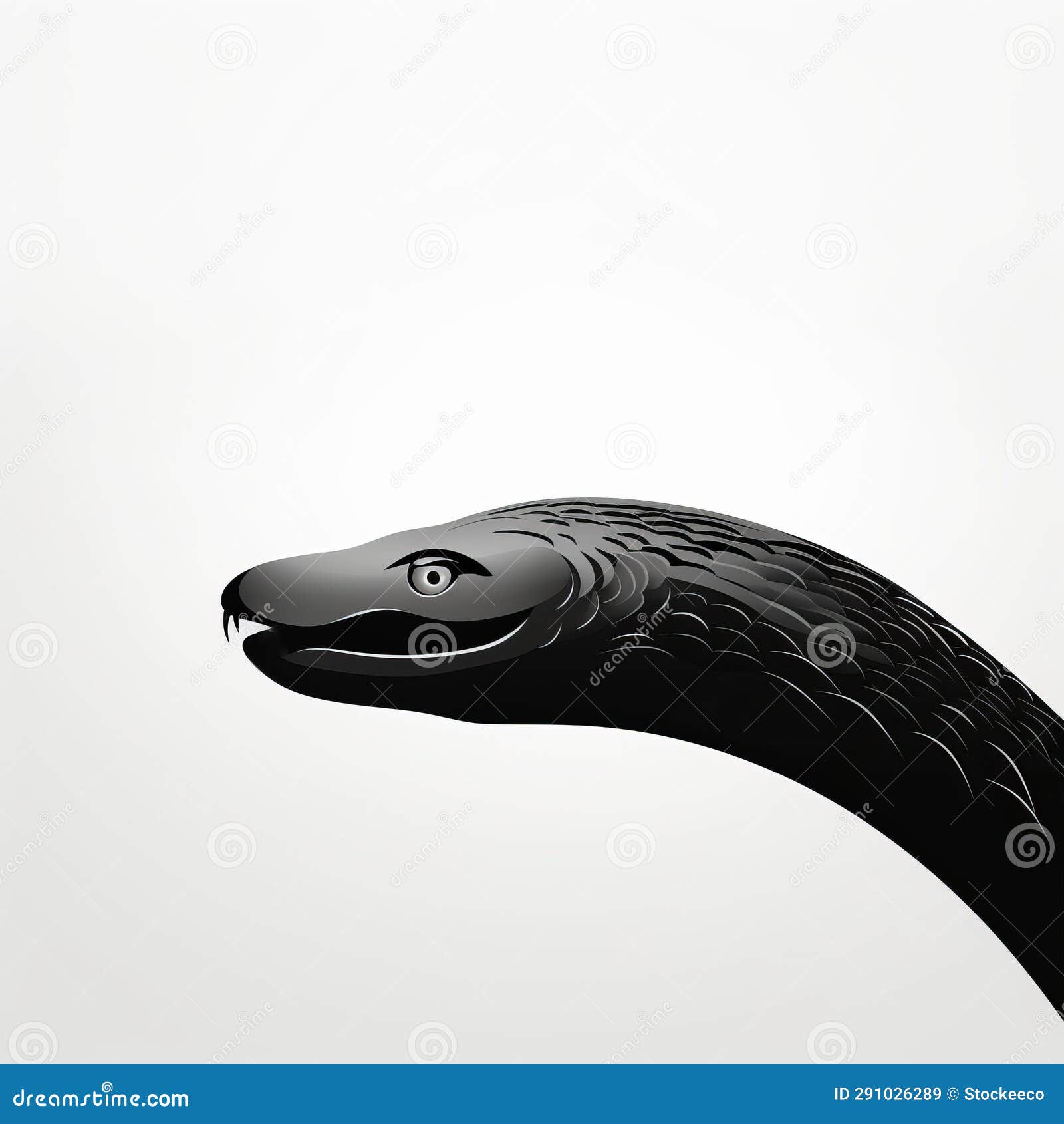 Gigantic Snake A Snake As Long As A City Block Its Body Slitheri Stock ...