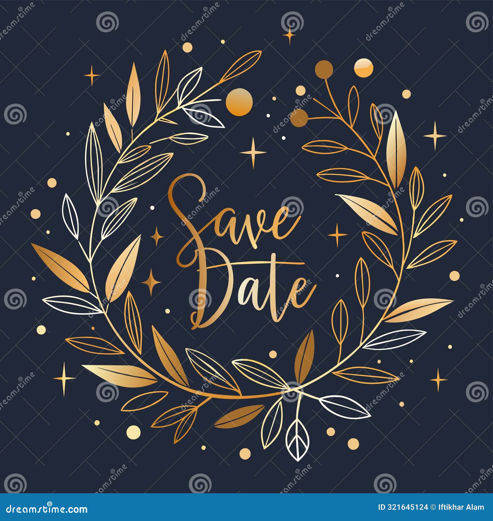 A Minimalist Save the Date Design Featuring a Stylized Compass with a ...