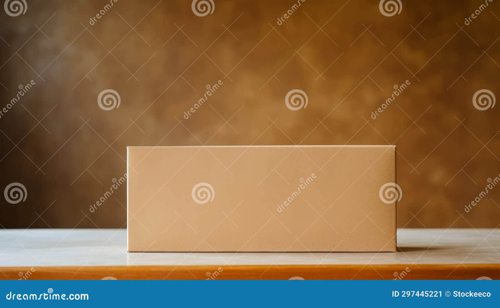 Minimalist Sculpture: Empty Box on Table with Shallow Depth of Field ...