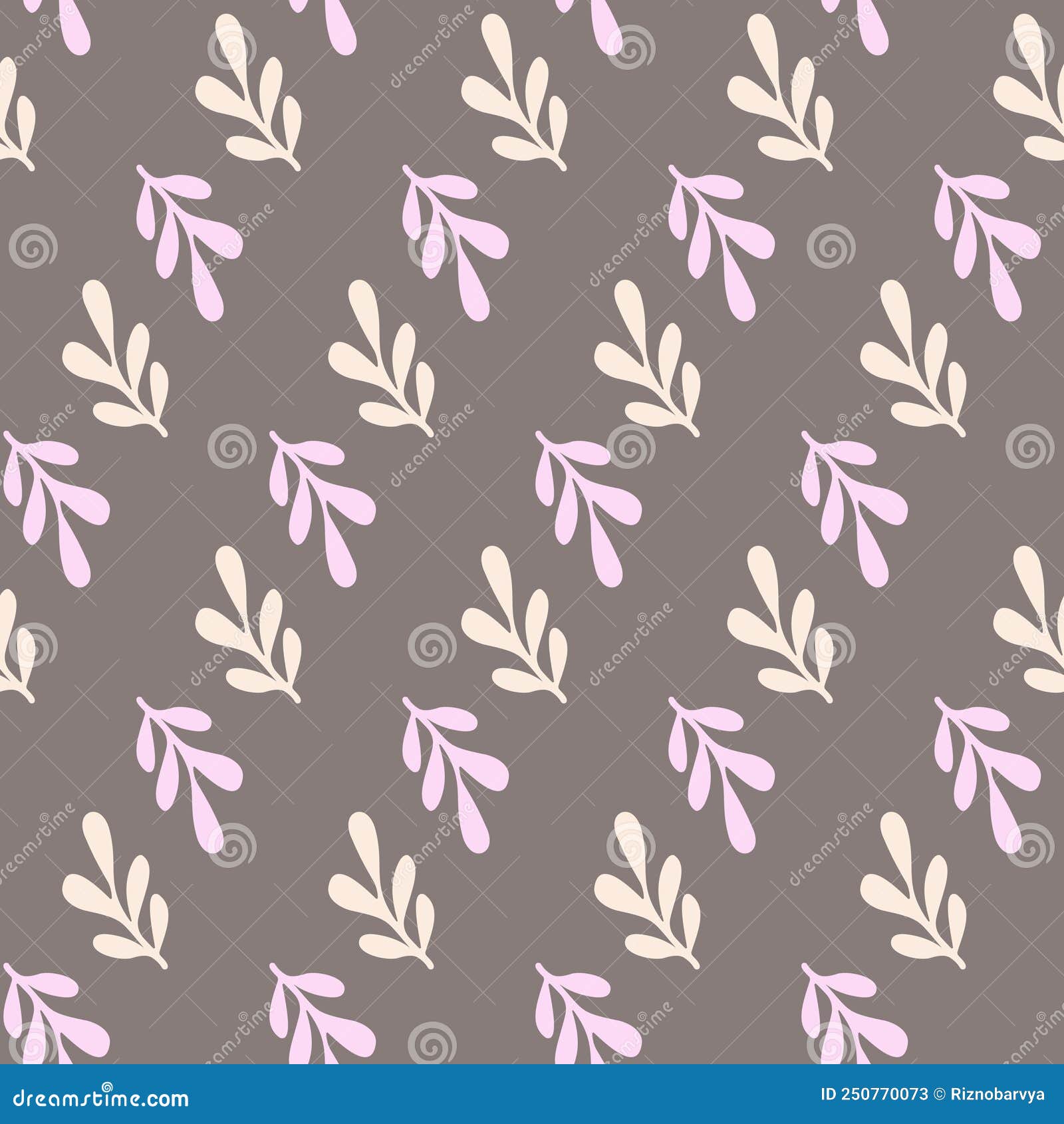 Minimalist Seamless Pattern with Leaves. Simple Minimalist Leaf for ...