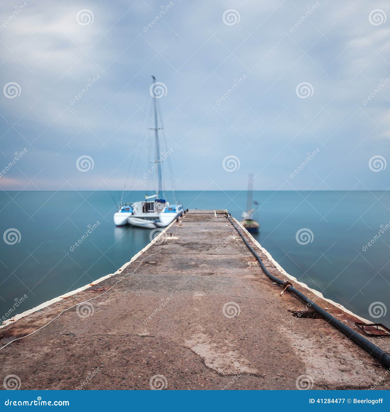 Minimalist Seascape. stock image. Image of mystery, seascape - 41284477