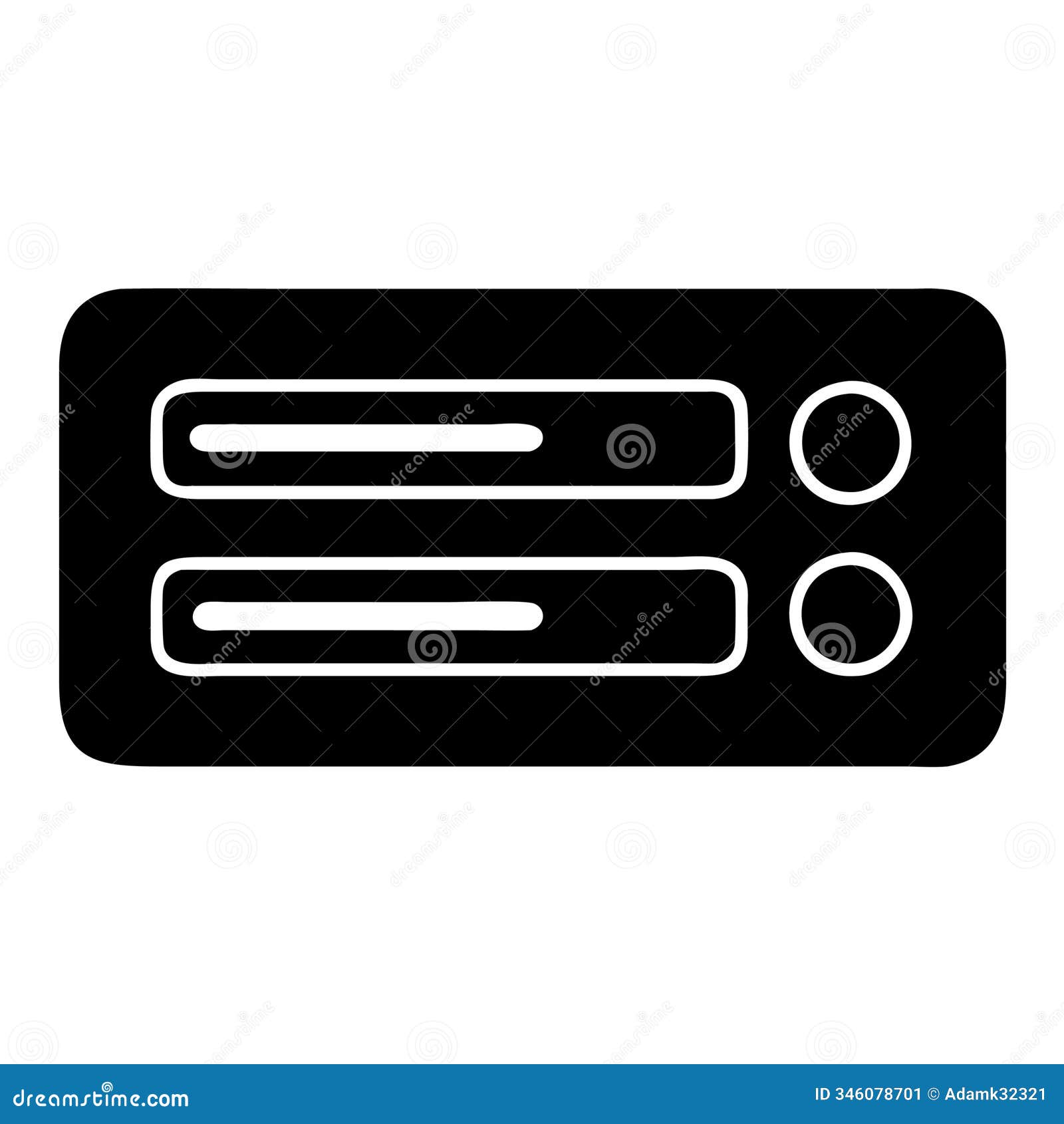 Minimalist Server Rack Vector for Digital Technology and Networking ...