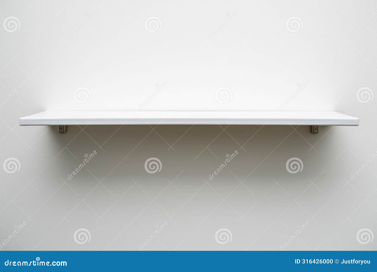 Minimalist Shelf on White Background. Generative Ai Stock Illustration ...