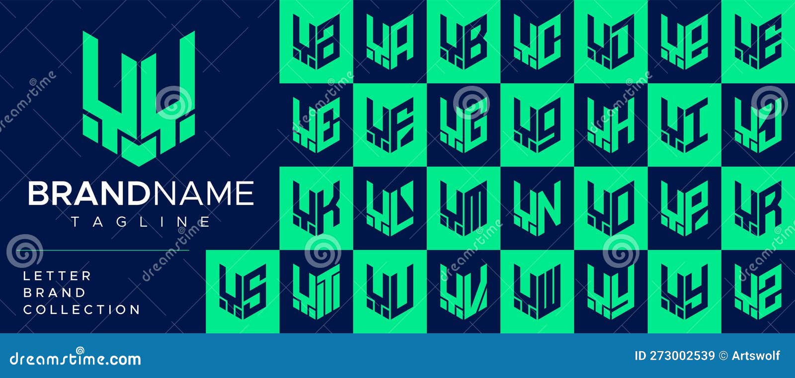 Minimalist Shield Letter Y YY Logo Design Set. Simple Security Initial ...