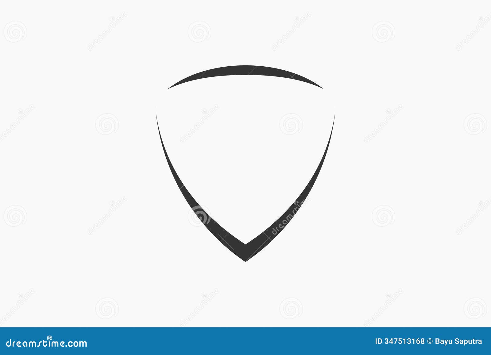 Minimalist Shiled Flat Template Design Stock Illustration ...