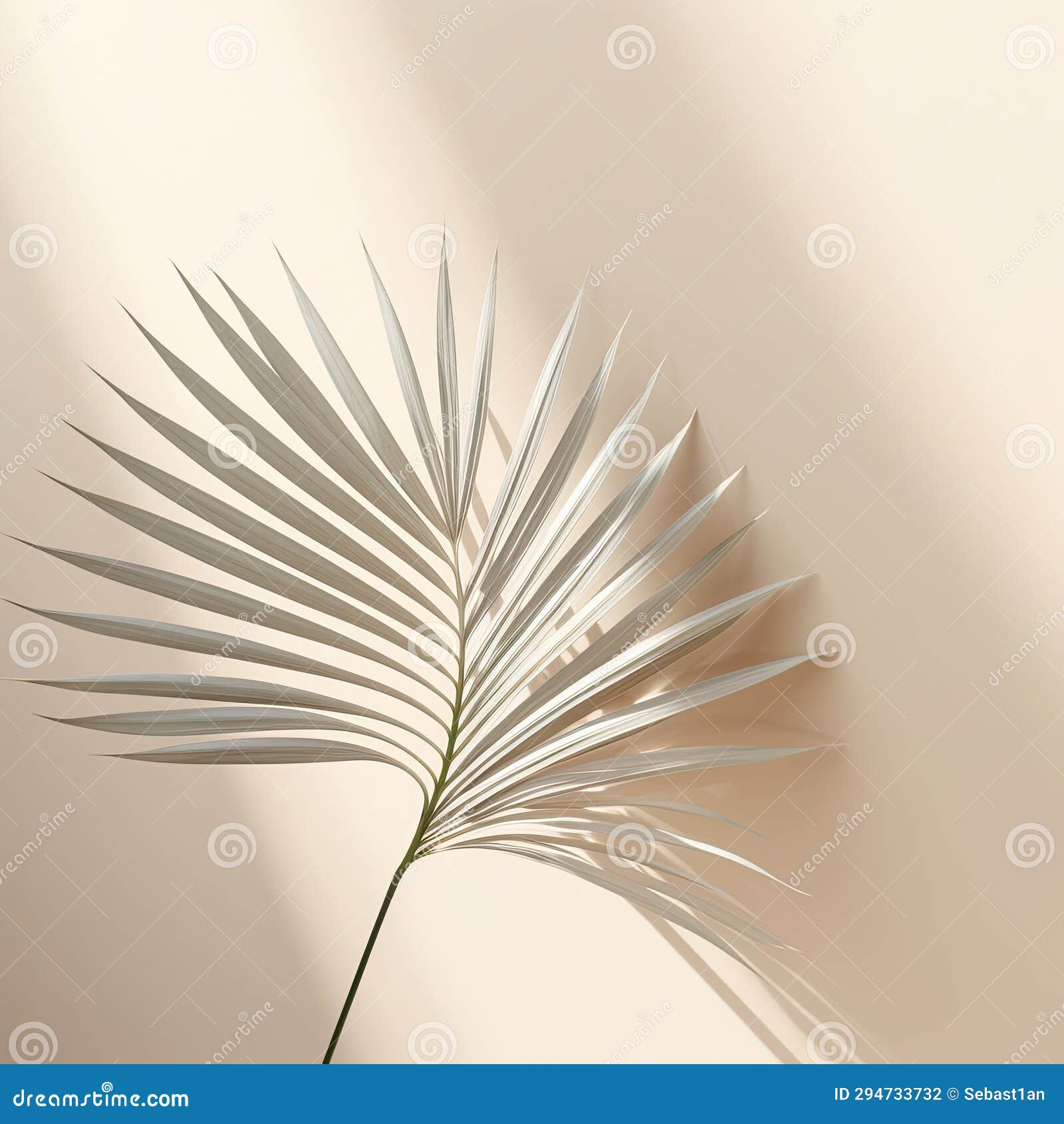 Minimalist Shoot of a Leaf in a Studio Setting with Carefully ...